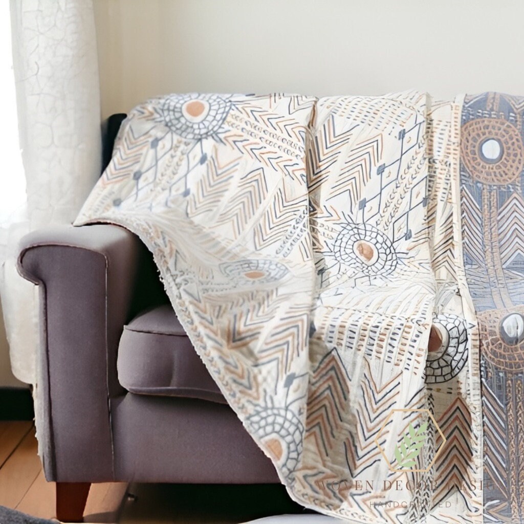 Large Aztec Throw Blanket 2 Sided Sofa Throw Blanket Boho Throw Bed ...
