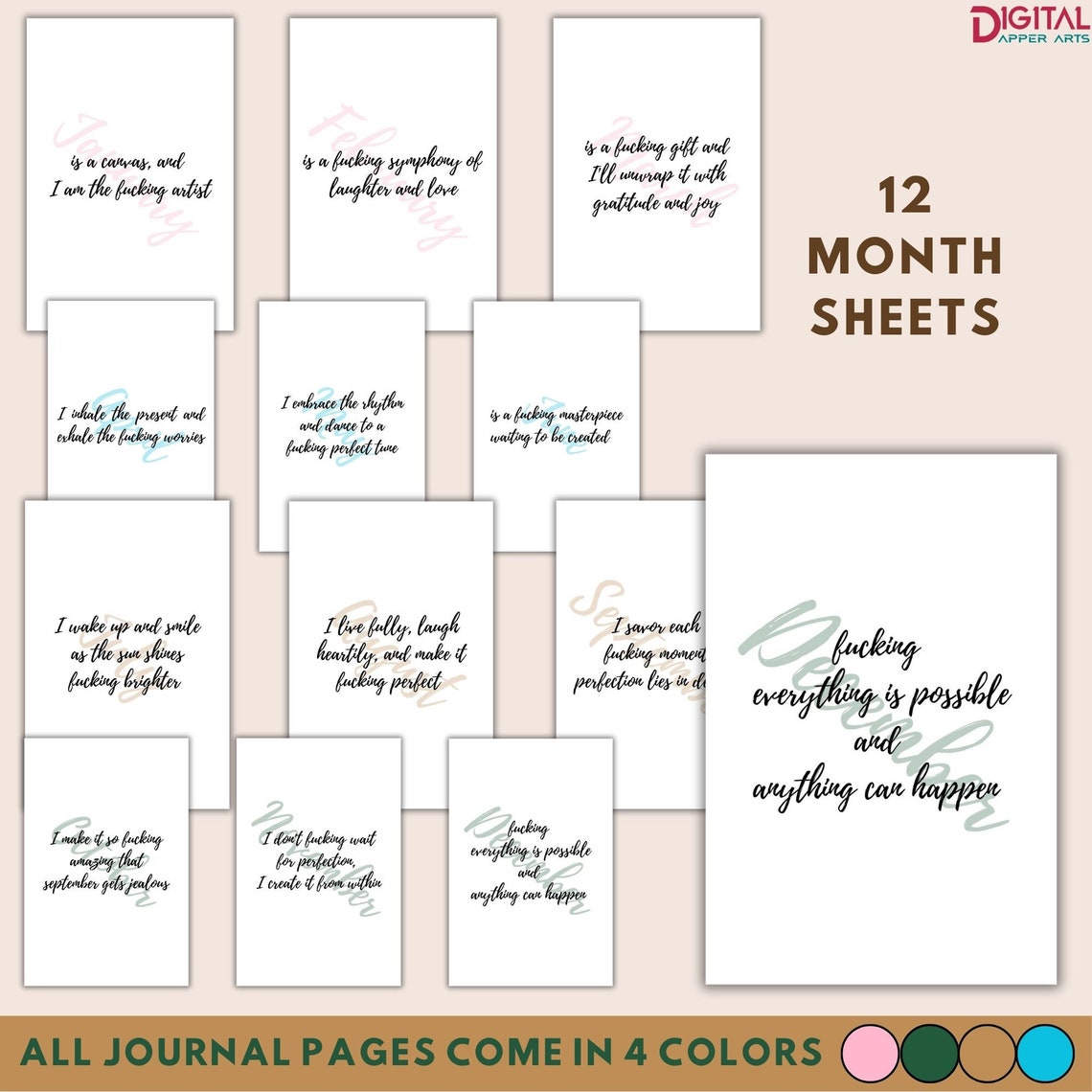 Printable Journal Planner Templates Digital Download - Etsy