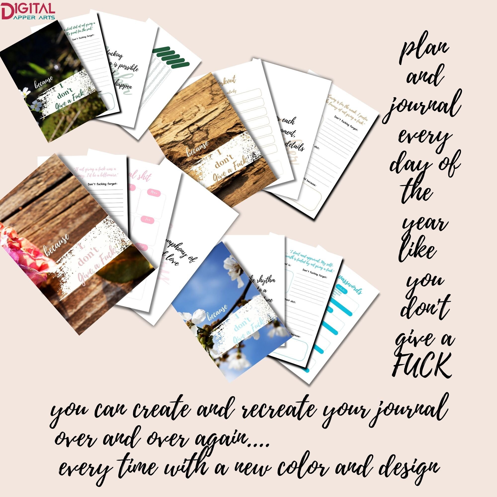 Printable Journal Planner Templates Digital Download - Etsy