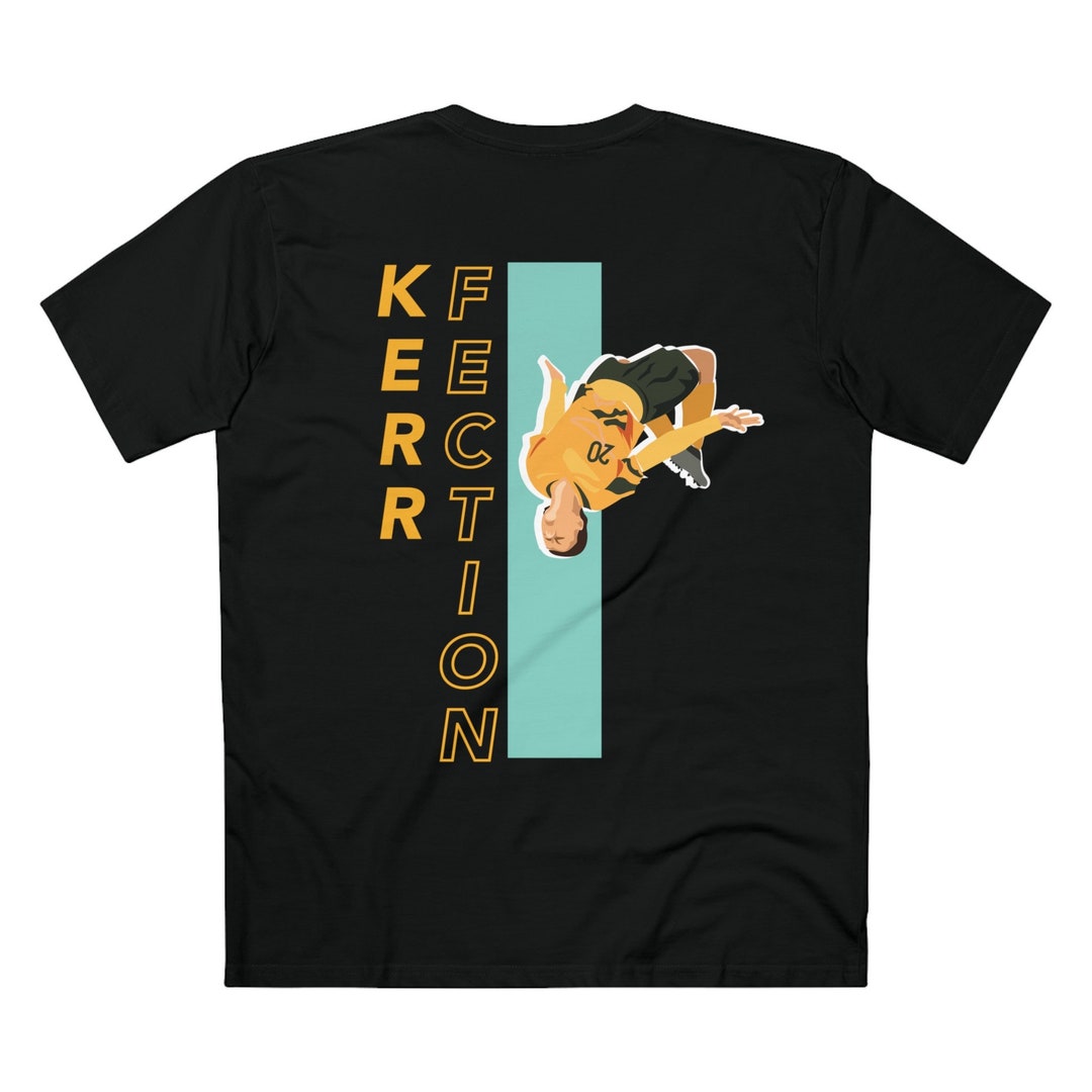 Sam Kerr 'flipping Kerrfection' Australian Football Soccer T-shirt ...