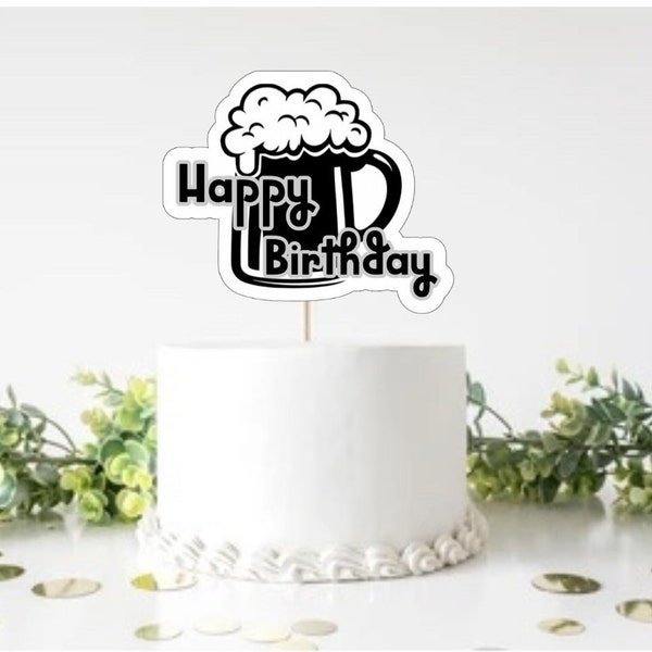 Beer Cake Topper - Etsy