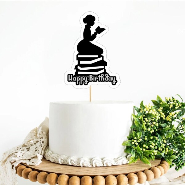 Lady Reading Cake - Etsy
