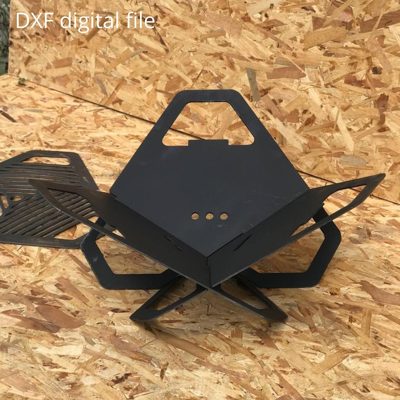 Fire Pit + Grill (DXF Files for Plasma, Laser CNC Machines, Bbq ...