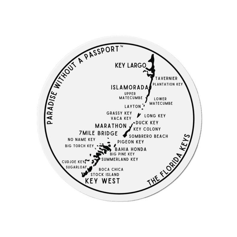 Florida Keys Map Magnet: Coastal Travel Souvenir - Etsy