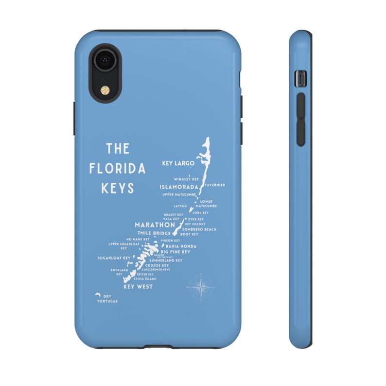 Florida Keys Map Phone Case: Iphone, Samsung, Pixel - Etsy