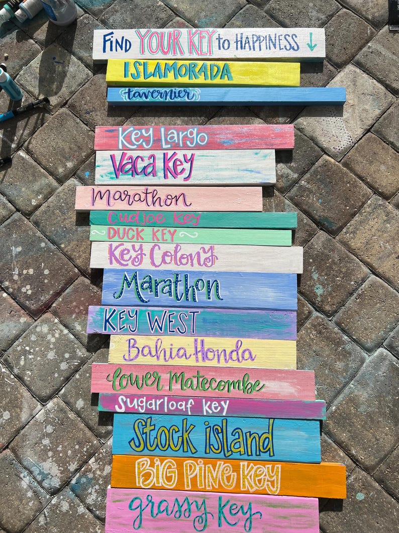 Custom Directional Signs, Directional Signs, Florida Key West Signs - Etsy