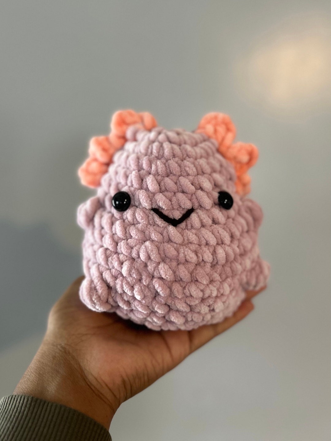 Chunky Axolotl Crochet Plushie - Etsy