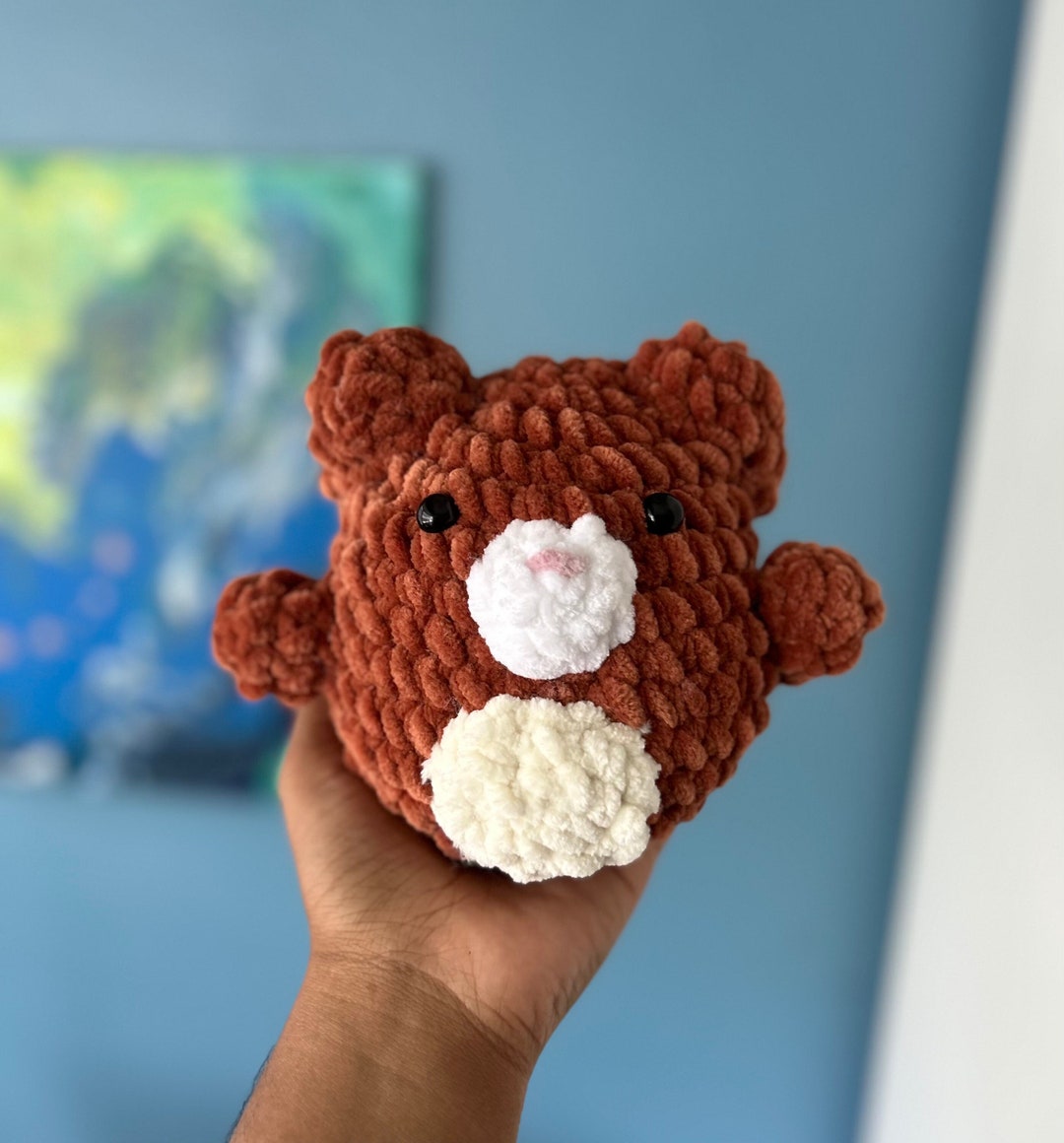 Chubby Bear Plushie - Etsy