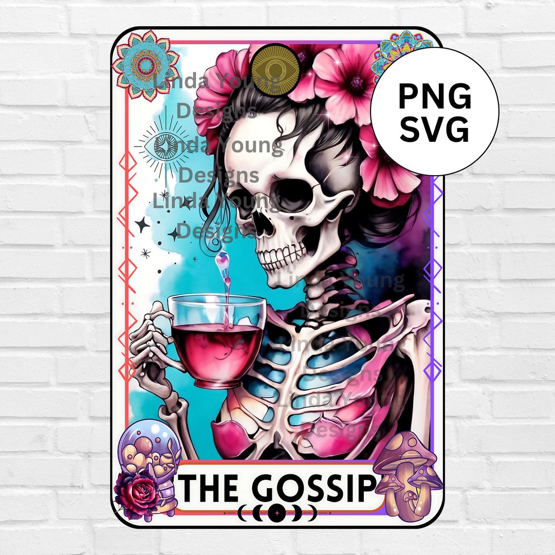 The Gossip Tarot Card PNG, SVG Sublimation Design, for Mugs, T-shirts ...