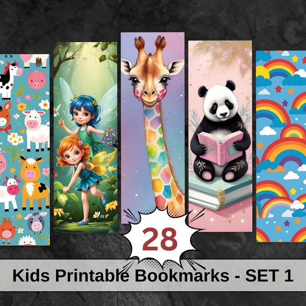 Kids Bookmarks - Etsy