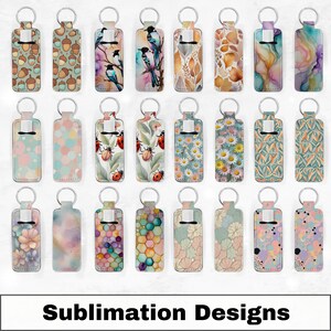 Skinny Lip Balm Holders Designs PNG Bundle 72 Pastel Collection ...