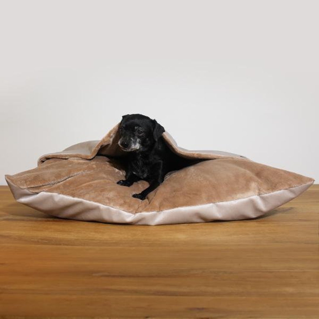 Cave Pillow / Sleeping Cave / Sleeping Bag 'bully VELOR Beige' 80 X 80 ...
