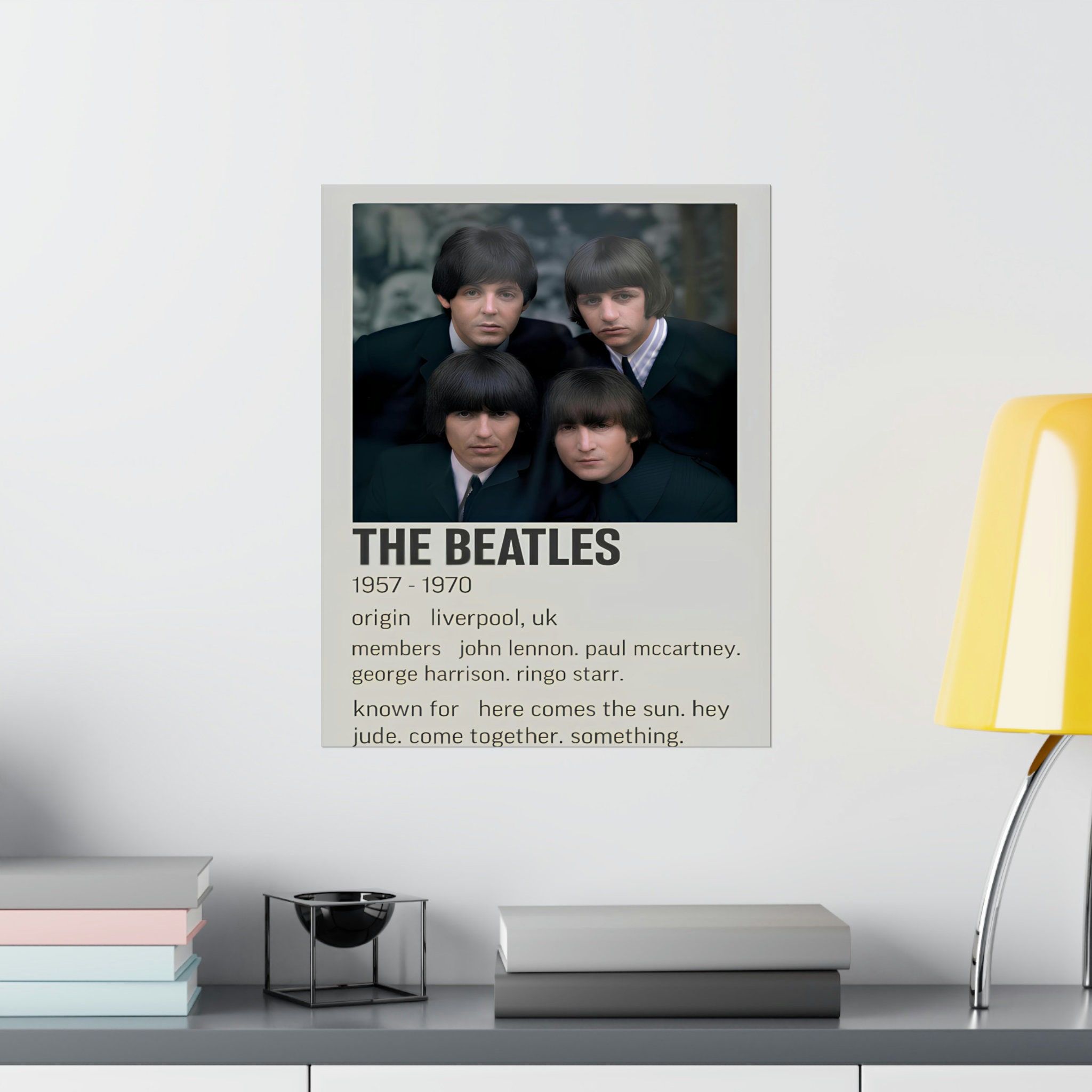 The Beatles Poster the Beatles Vintage Poster the Beatles 1957 the ...