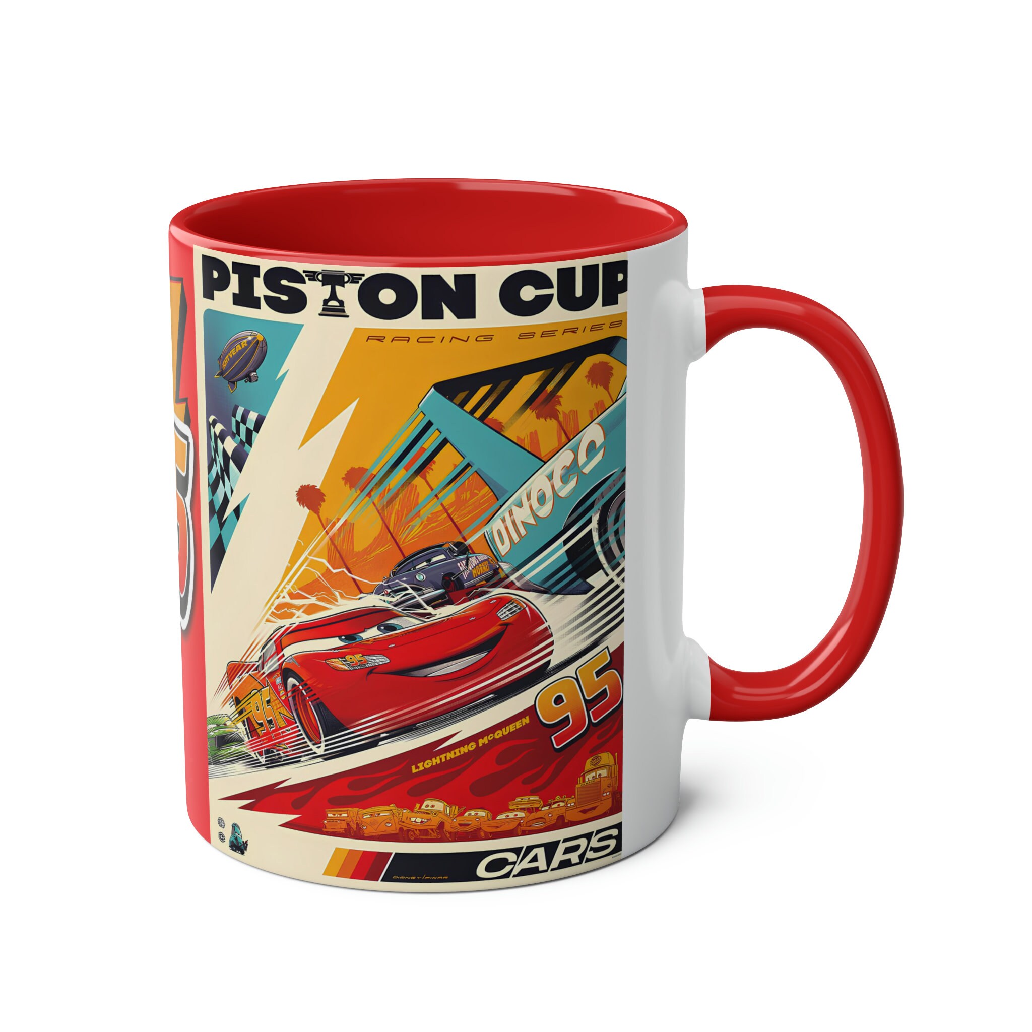 Cars Piston Cup Mug, Cars Pixar Mug , Cartoon Mug - Etsy