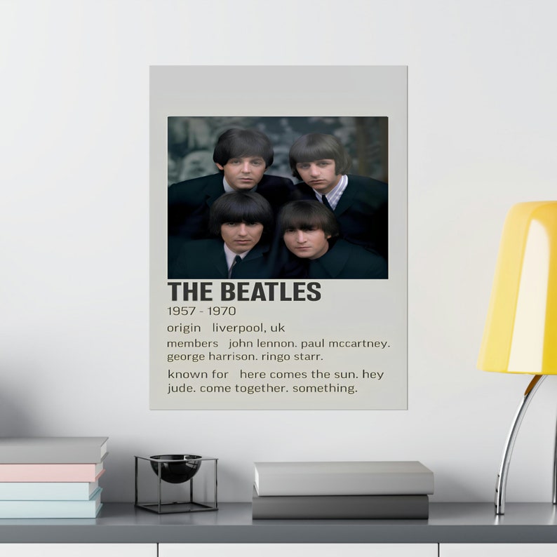 The Beatles Poster the Beatles Vintage Poster the Beatles 1957 the ...