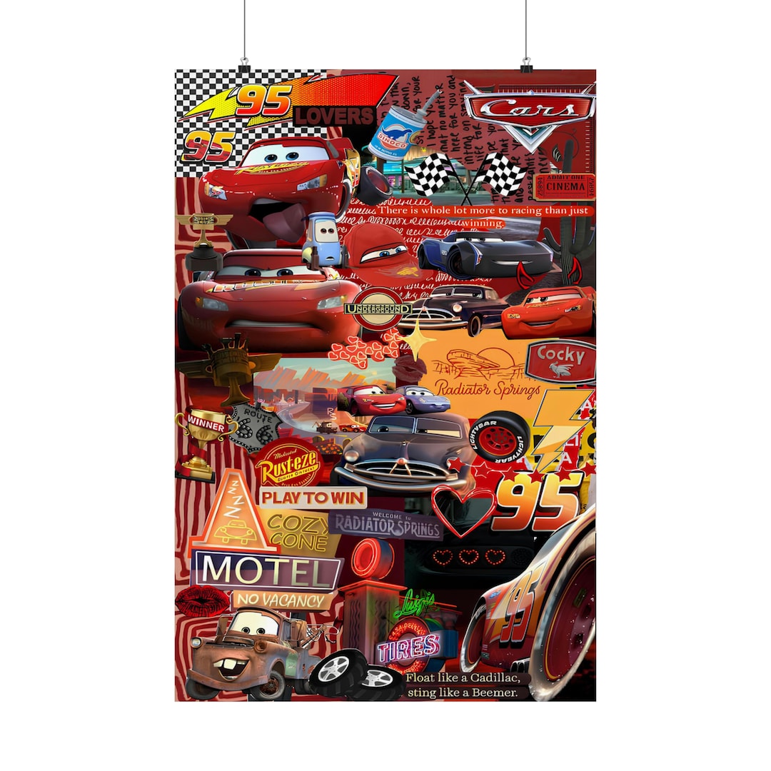 Pixar Cars Poster Cartoon Cars Poster Kids Room Decor Home Decor ...