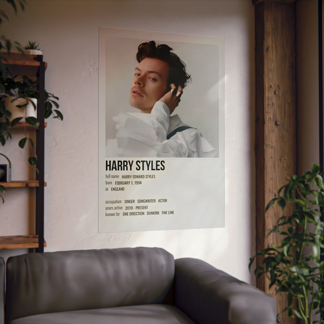 Harry Styles Poster Harry Styles Poster Gift Home Decor Room Decor ...