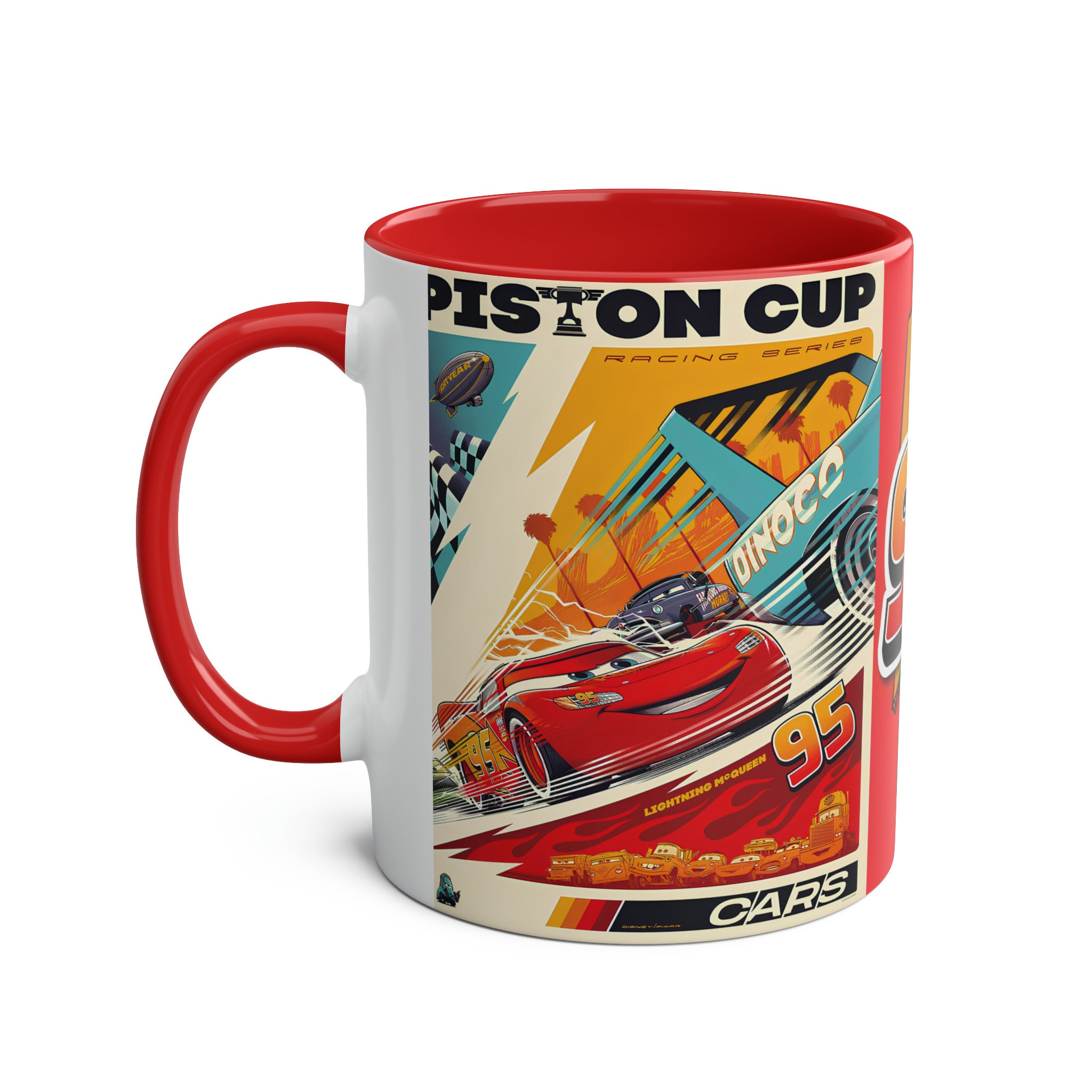 Cars Piston Cup Mug, Cars Pixar Mug , Cartoon Mug - Etsy