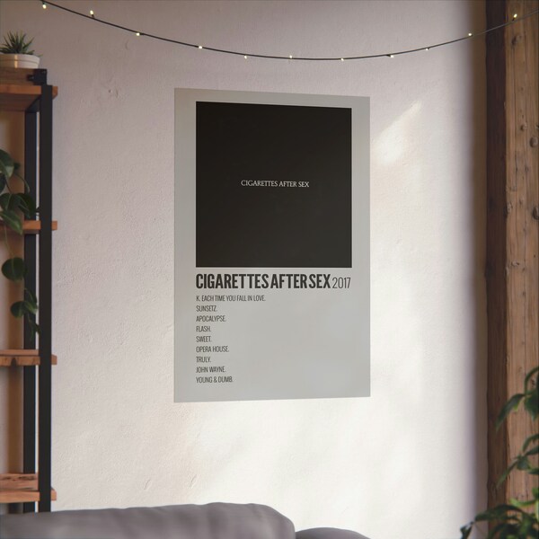 Cigarettes After Sex Poster Etsy
