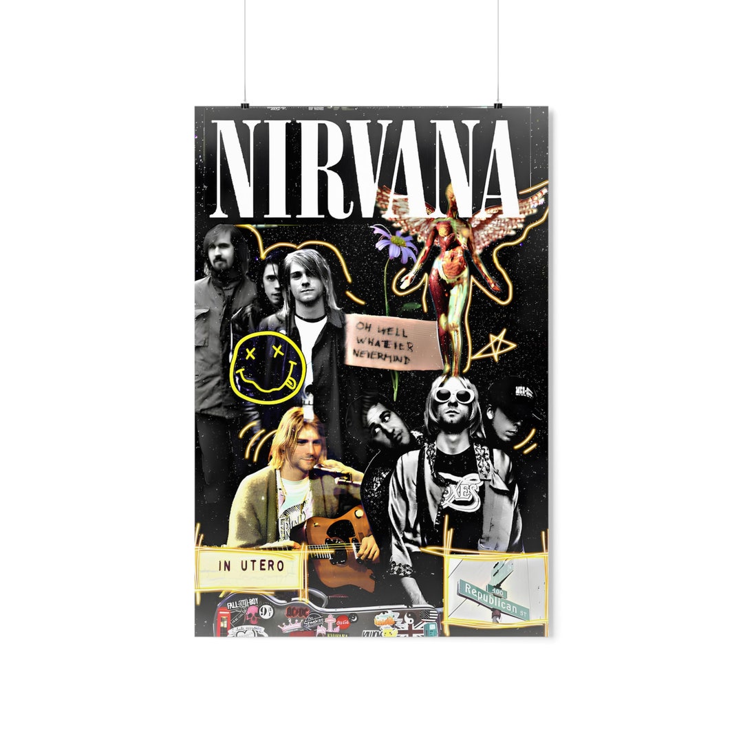 Nirvana Poster Nirvana Music Band Poster Musician Gift - Etsy