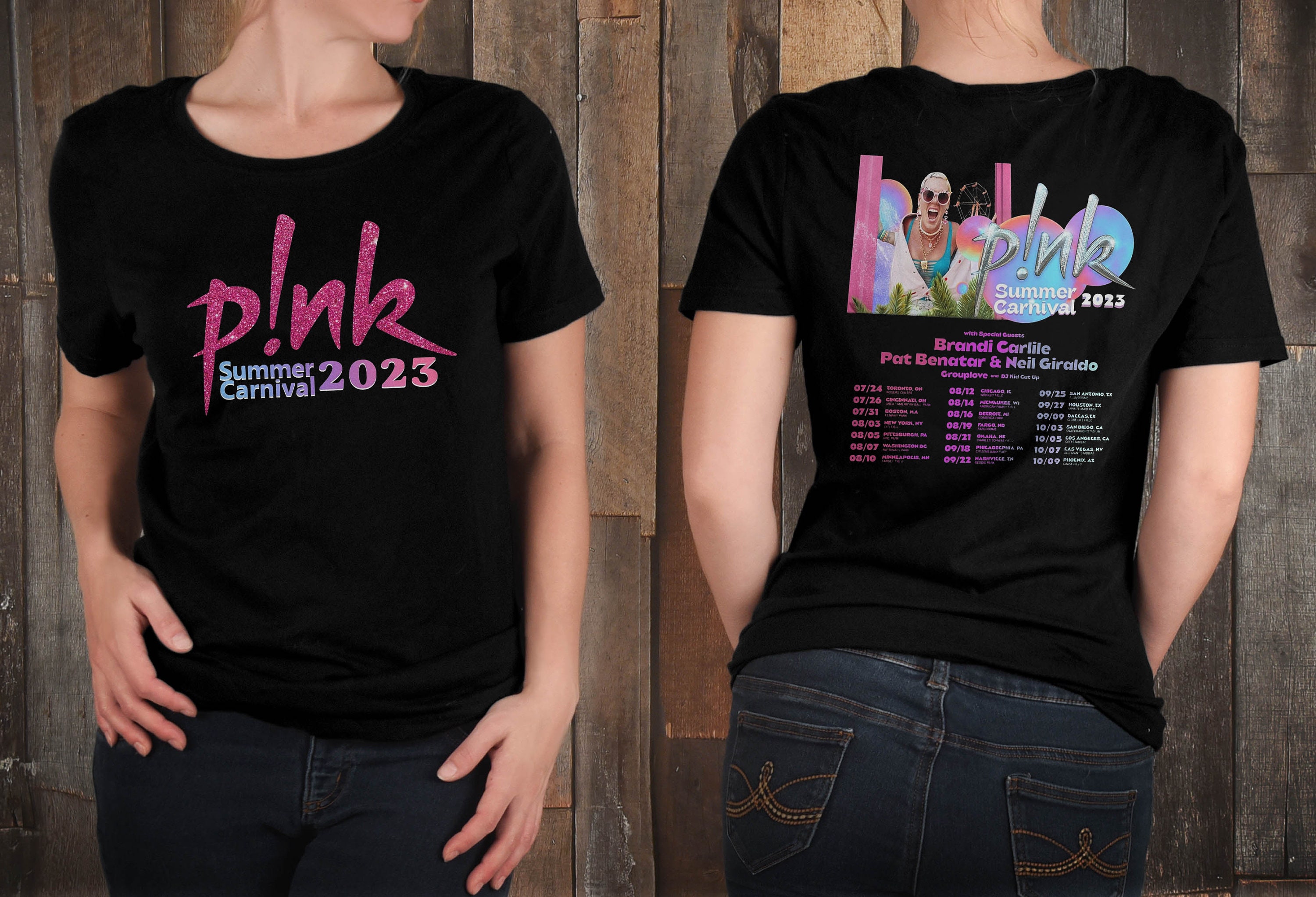 P!nk Summer Carnival 2023, Concert Apparel, Tour Shirt, Pink Music ...