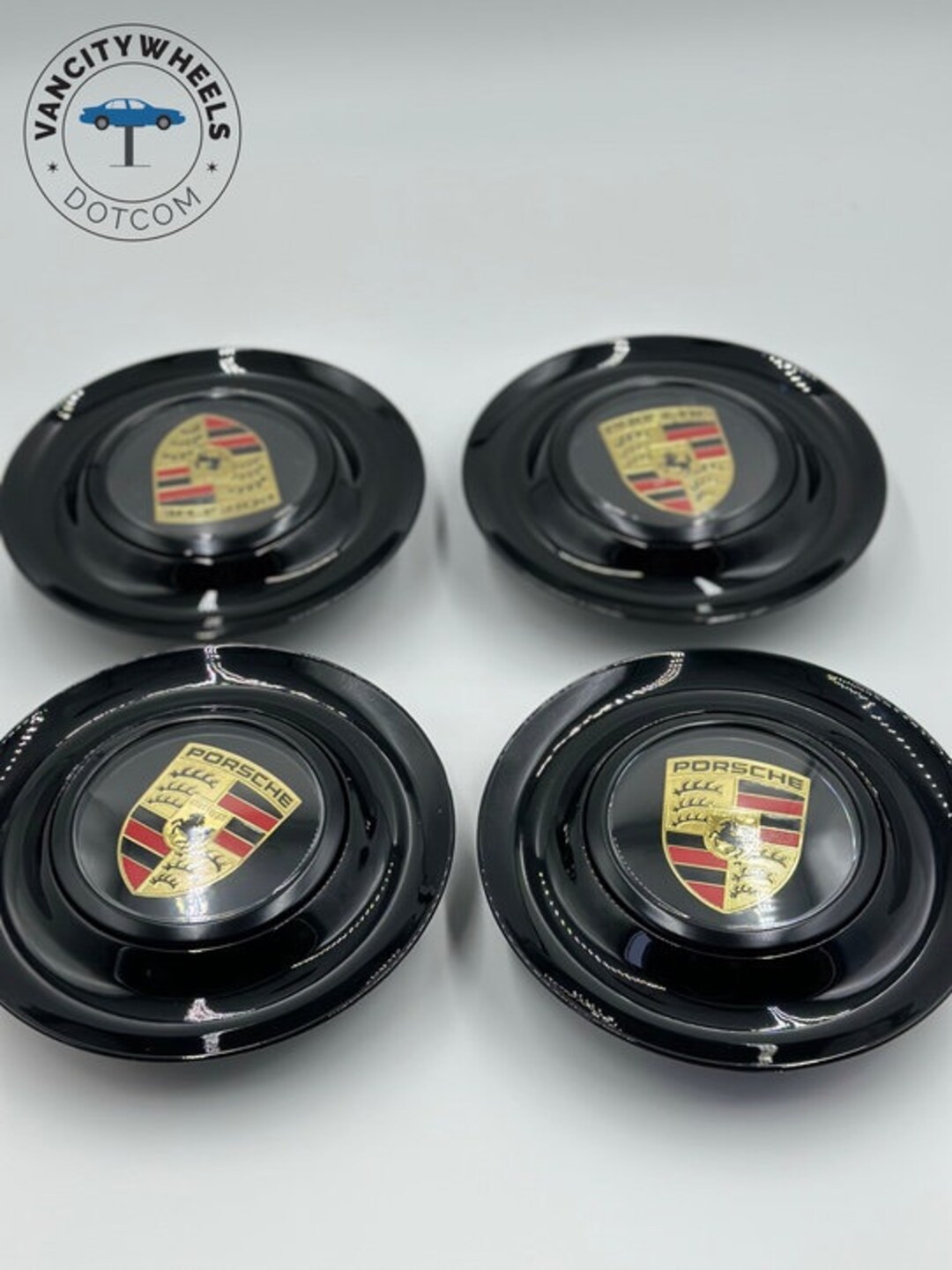 Gloss Black Floating Wheel Center Caps for Porsche 911 Macan - Etsy