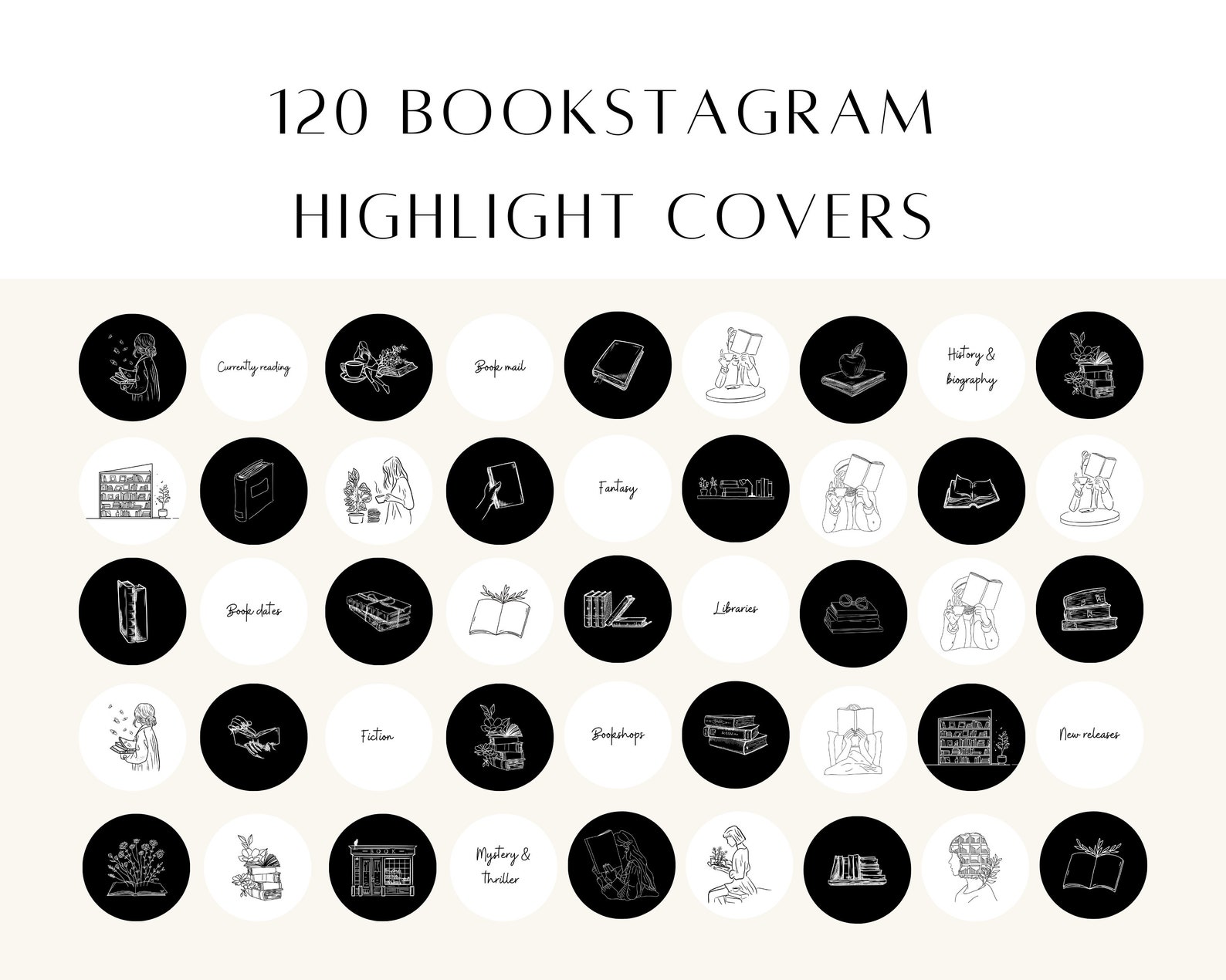 Books Instagram Templates, Canva Templates 70 Bookstagram Minimalist ...
