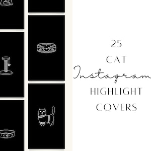 Cats Instagram Highlight Covers | Cats Icons | 25 Cats White ...