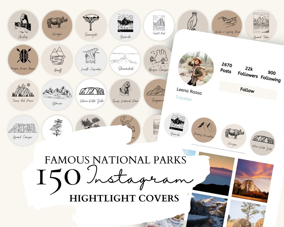 National Parks Instagram Highlight Covers | 30 National Parks ...