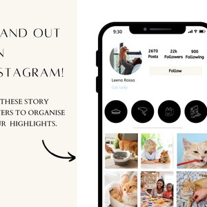 Cats Instagram Highlight Covers | Cats Icons | 25 Cats White ...