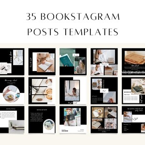 Books Instagram Templates, Canva Templates | +70 Bookstagram Minimalist ...