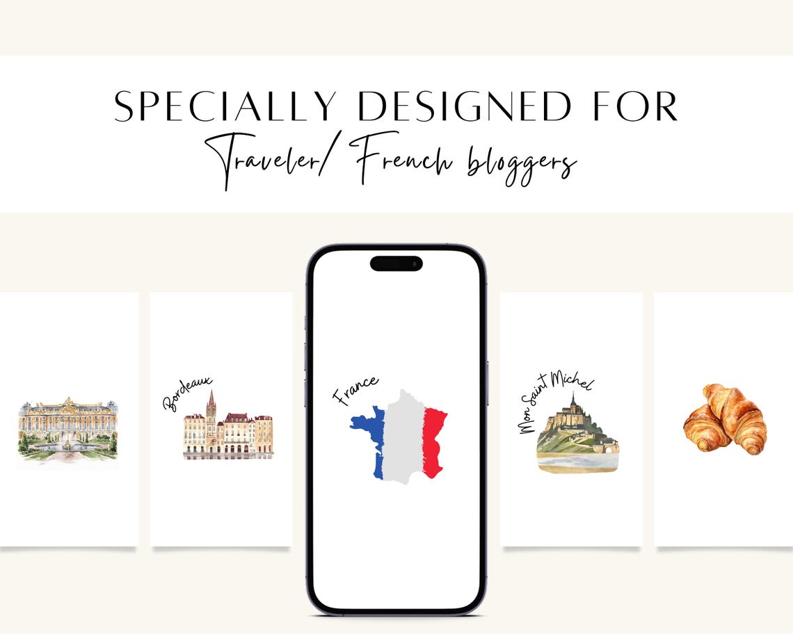 Instagram France Highlight Covers I Travel Highlight Icons | 40 French ...