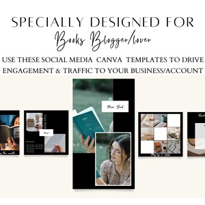 Books Instagram Templates, Canva Templates | +70 Bookstagram Minimalist ...