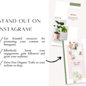Flower Shop Instagram Story Templates, Canva Templates | 53 Flower Shop ...