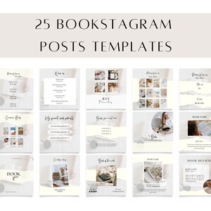 Books Instagram Templates, Canva Templates | +50 Bookstagram Creative ...