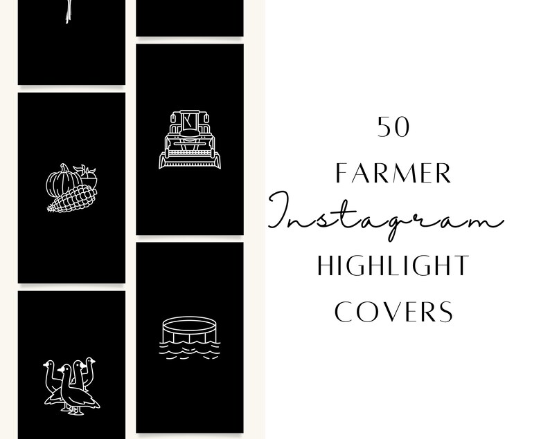 Modern Farm Instagram Highlight Covers , Farmer Icons 50 Modern Farm ...