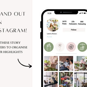 Flower Shop Instagram Highlight Covers, Florist Icons | 50 Flower Shop ...