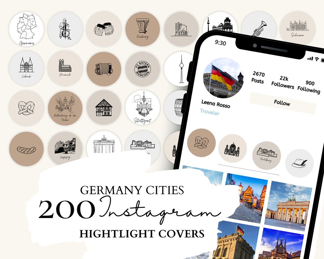 Portadas destacadas de Instagram Alemania / 40 ciudades y monumentos ...