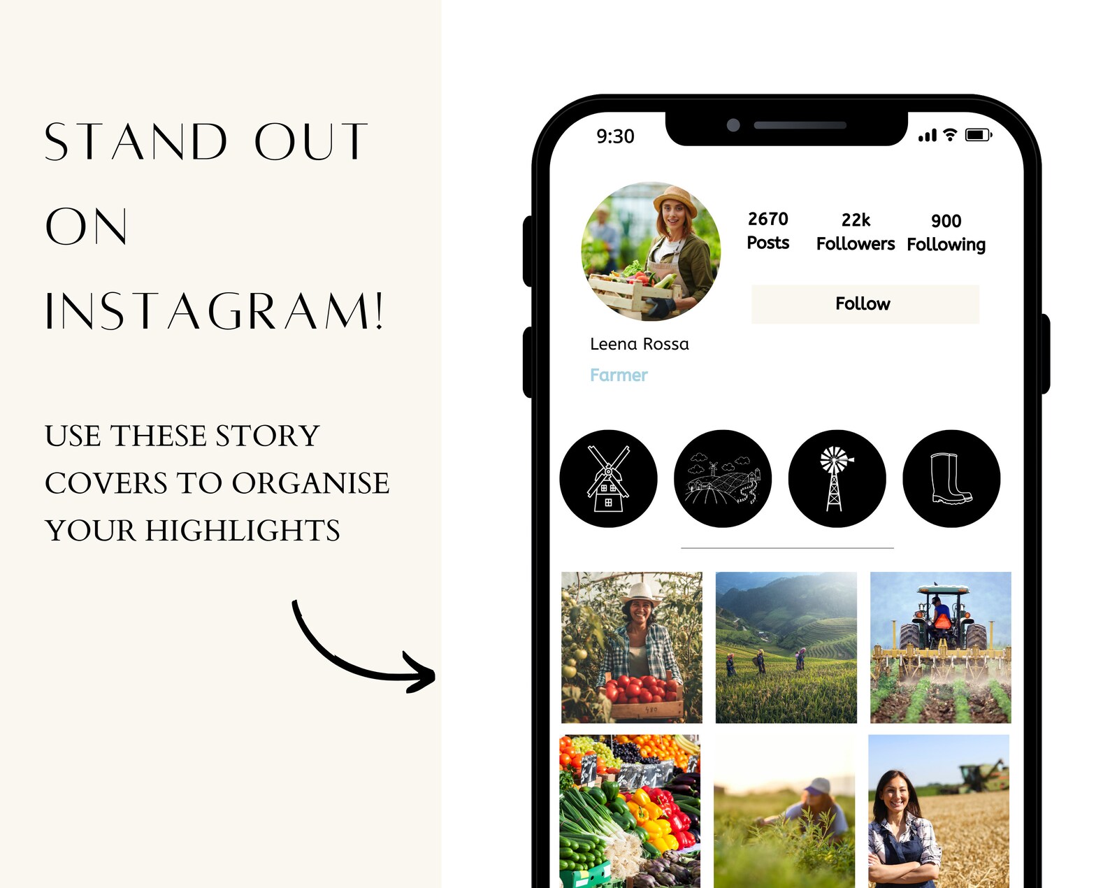 Modern Farm Instagram Highlight Covers , Farmer Icons 50 Modern Farm ...