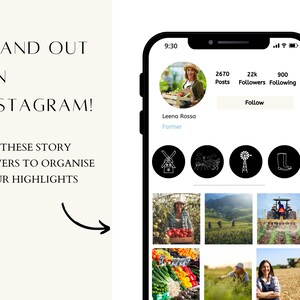 Modern Farm Instagram Highlight Covers , Farmer Icons | 50 Modern Farm ...