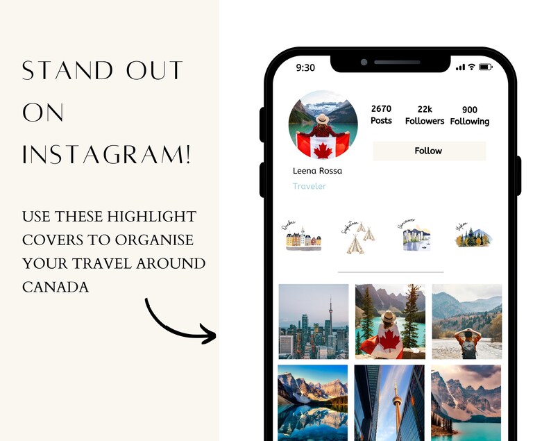 Canada Instagram Highlight Covers I Travel Highlight Icons | 30 ...