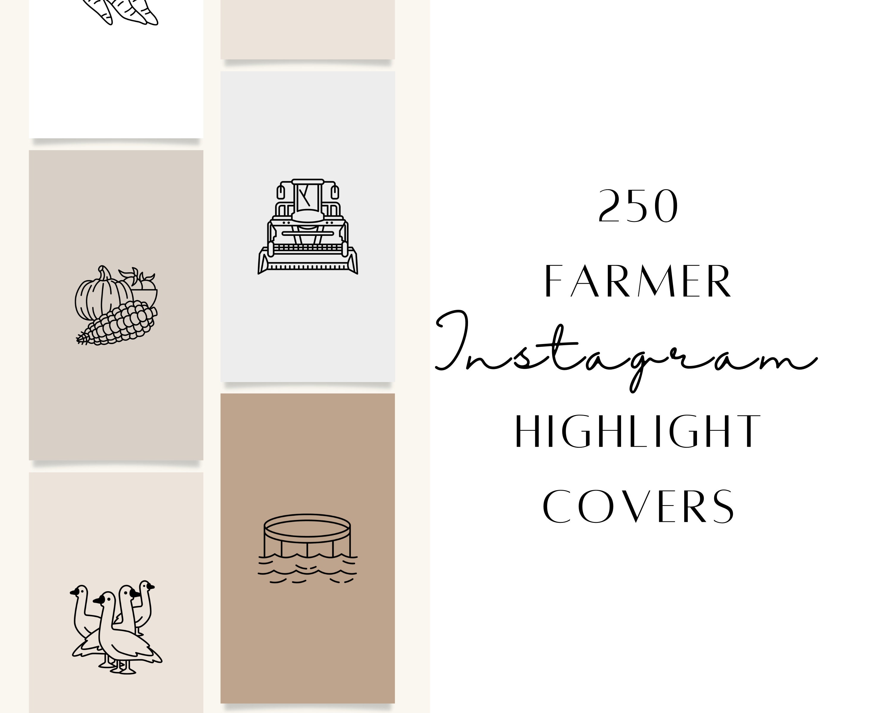 Modern Farm Instagram Highlight Covers , Farmer Icons | 50 Modern Farm ...