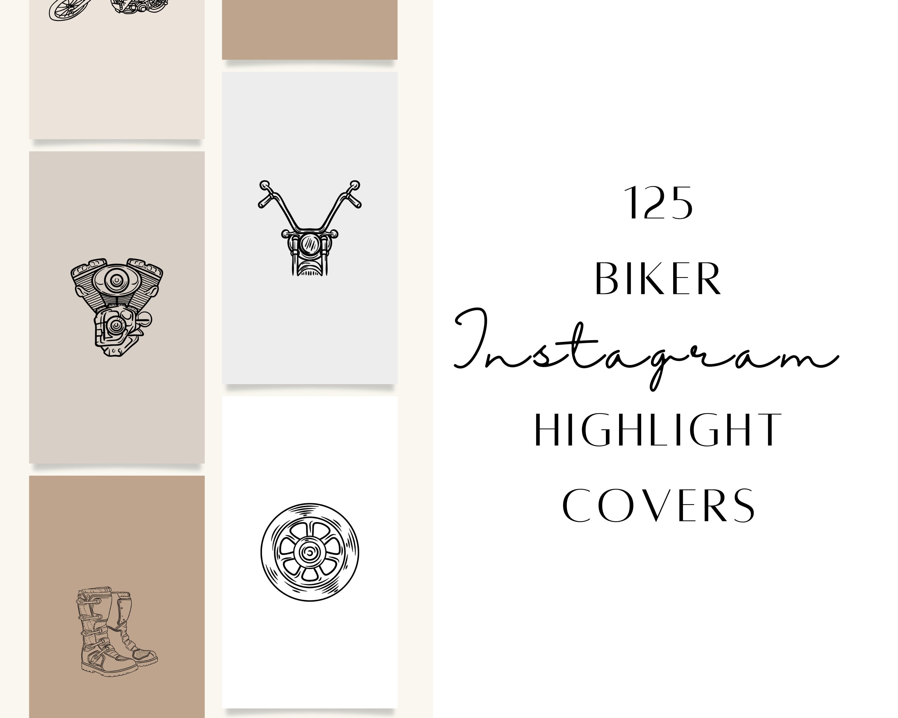 Biker Instagram Highlight Covers | Motorcycle, Biker Icons | 25 Biker ...