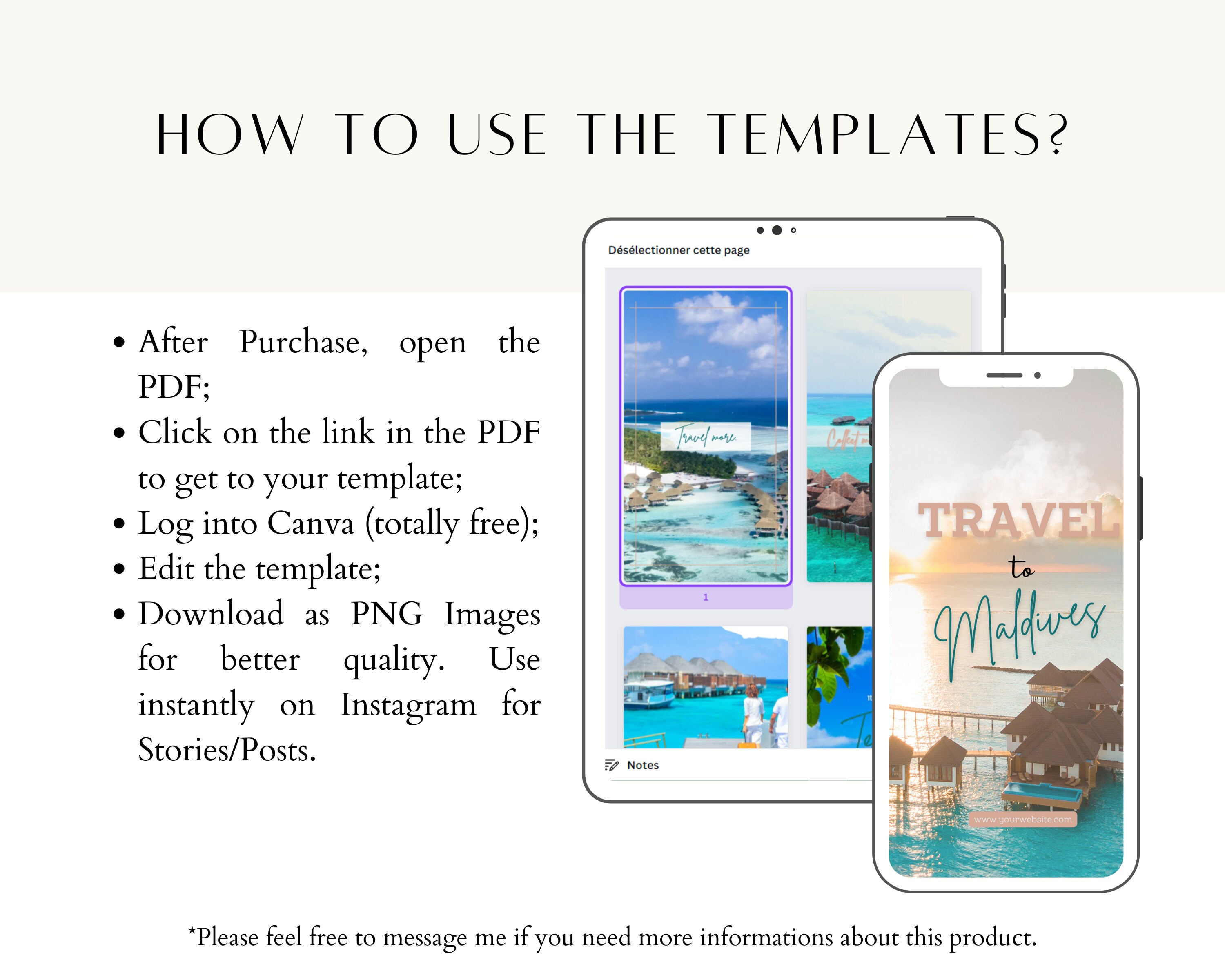 Travel Agent Instagram Story Templates| Canva Templates | 80 Travel ...