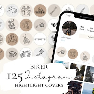 Biker Instagram Highlight Covers Motorcycle, Biker Icons 25 Biker ...
