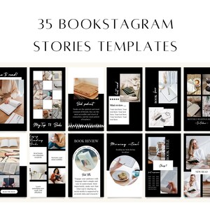 Books Instagram Templates, Canva Templates | +70 Bookstagram Minimalist ...