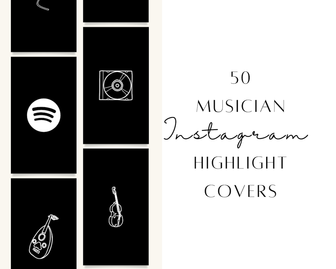 Musician Instagram Highlight Covers Music Instagram Icons 50 Musician ...
