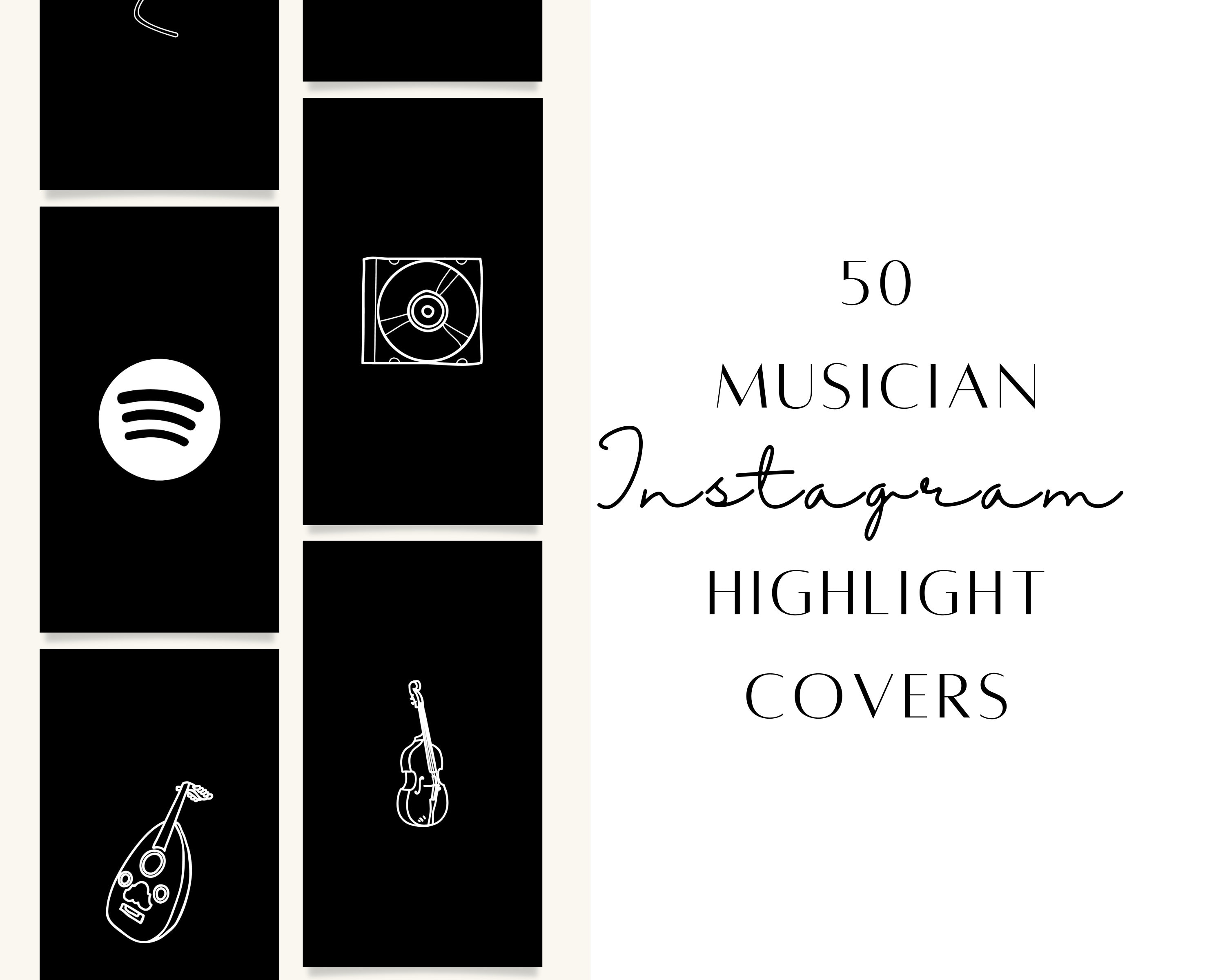 Musician Instagram Highlight Covers | Music Instagram Icons | 50 ...