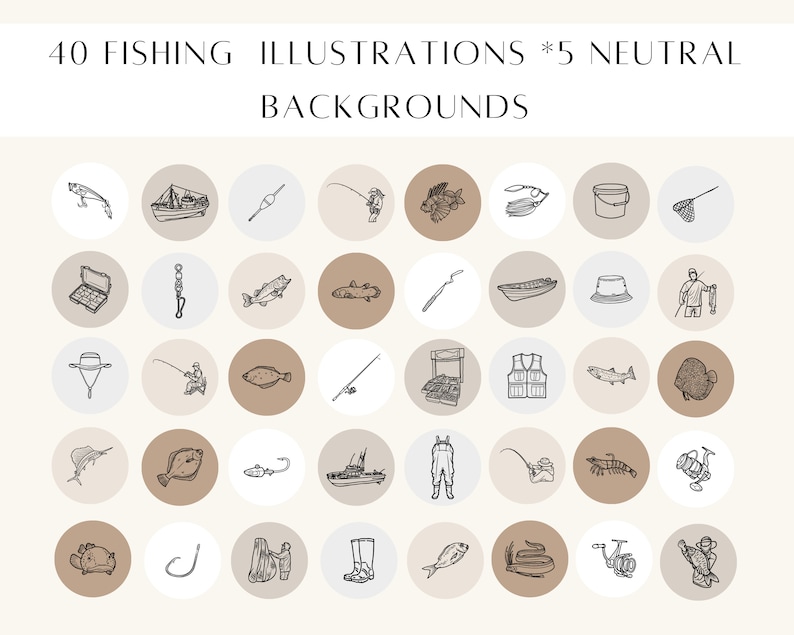 Fishing Instagram Highlight Cover | Fisherman Highlight Icons | 40 ...