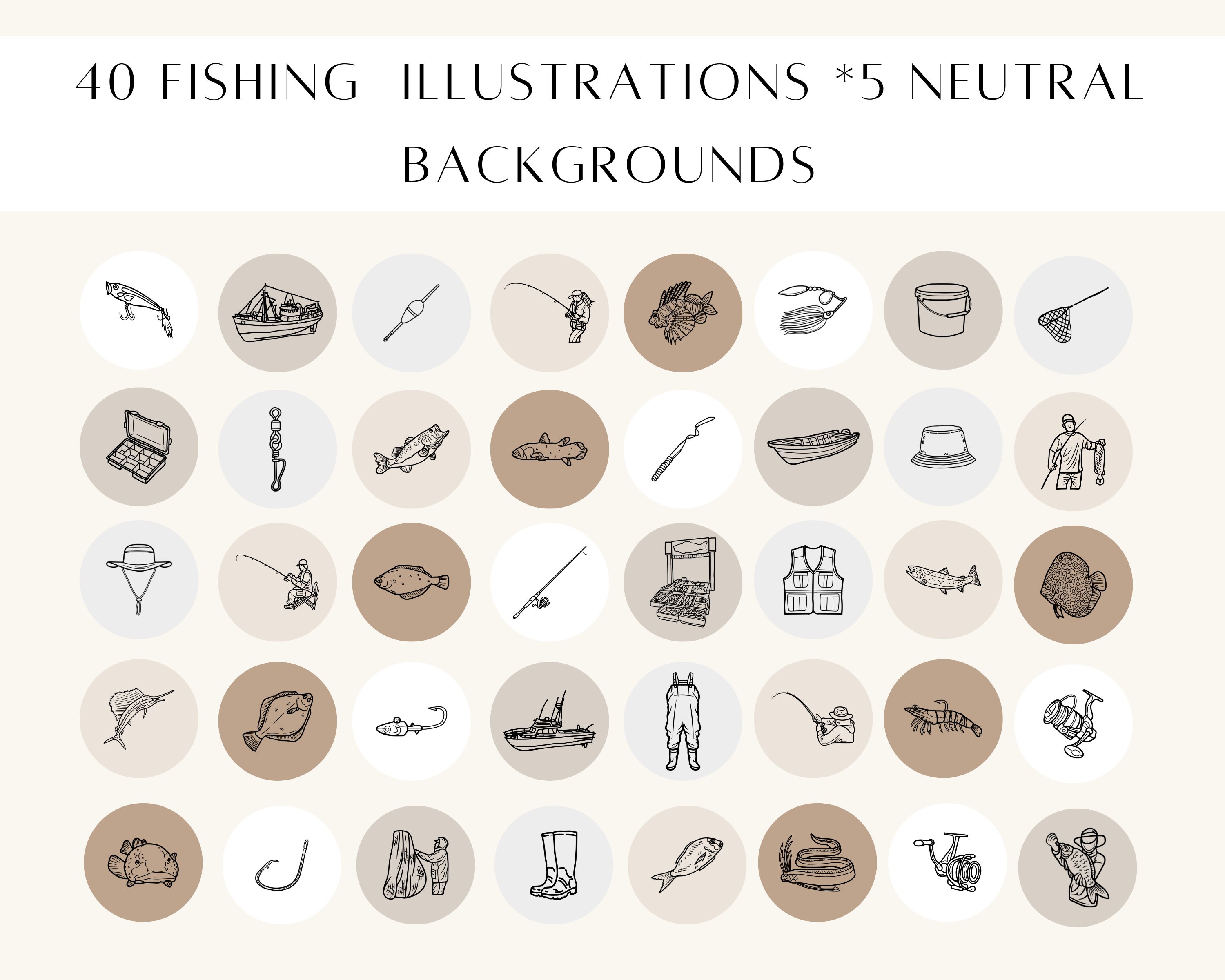Fishing Instagram Highlight Cover | Fisherman Highlight Icons | 40 ...